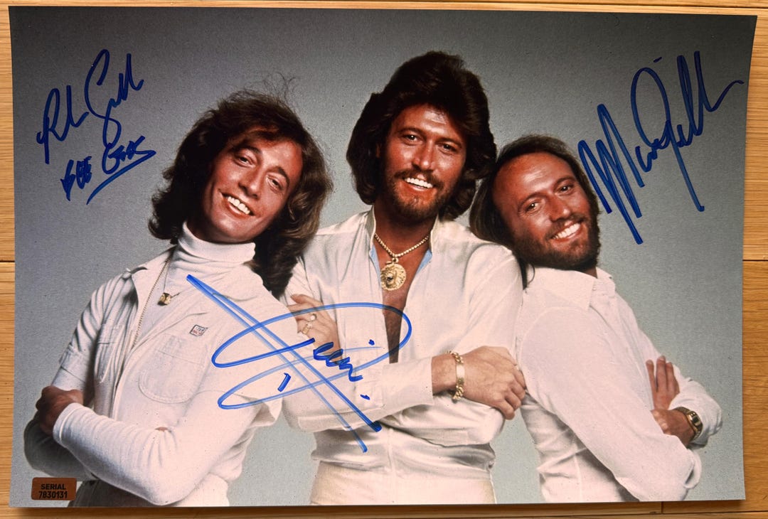 The Bee Gees Full Band Signed Autographed 8x12 Photo + COA - Etsy
