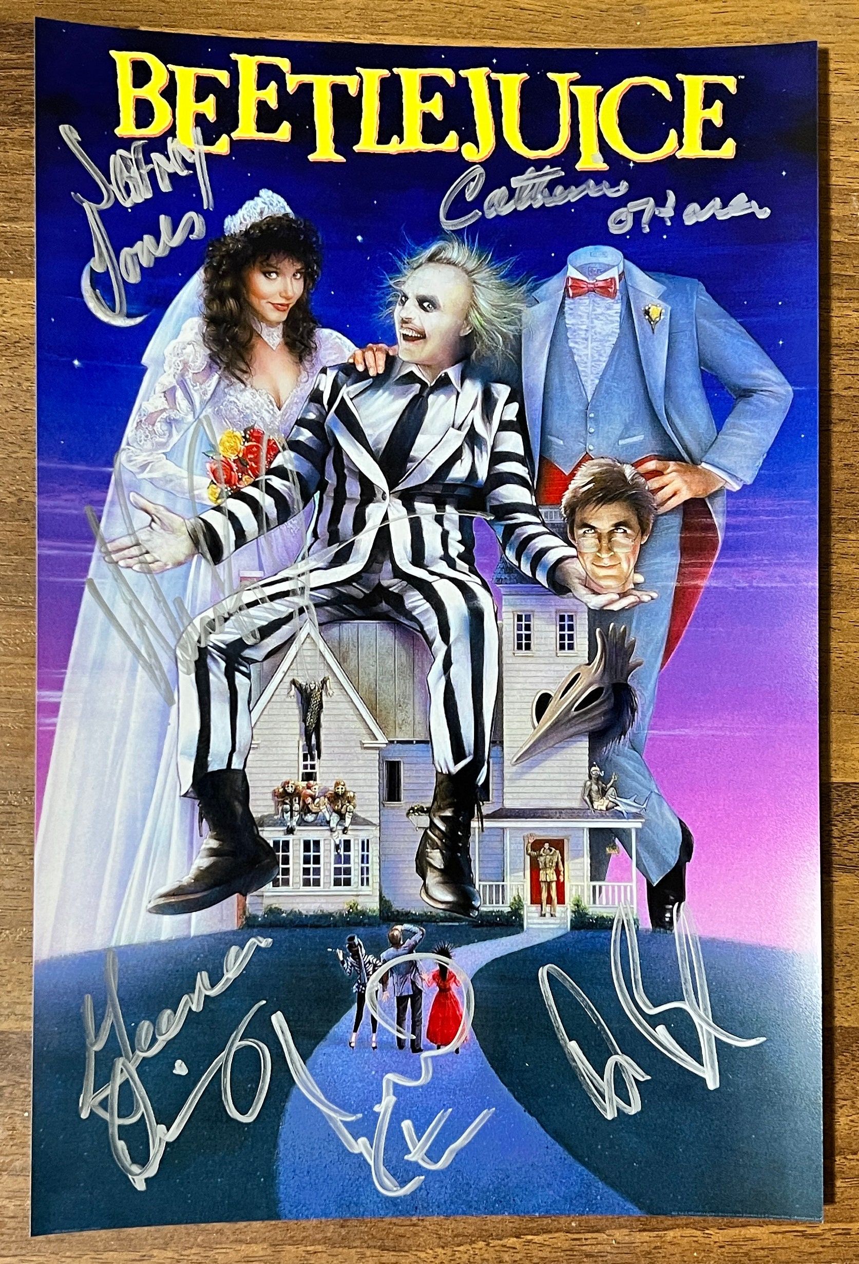 Beetlejuice Full Cast Signed Autographed 8x12 Inch Photo + COA - Etsy