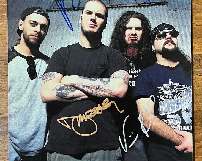 Pantera DIME Full Band Signed Autographed 8x12 Photo + COA - Etsy