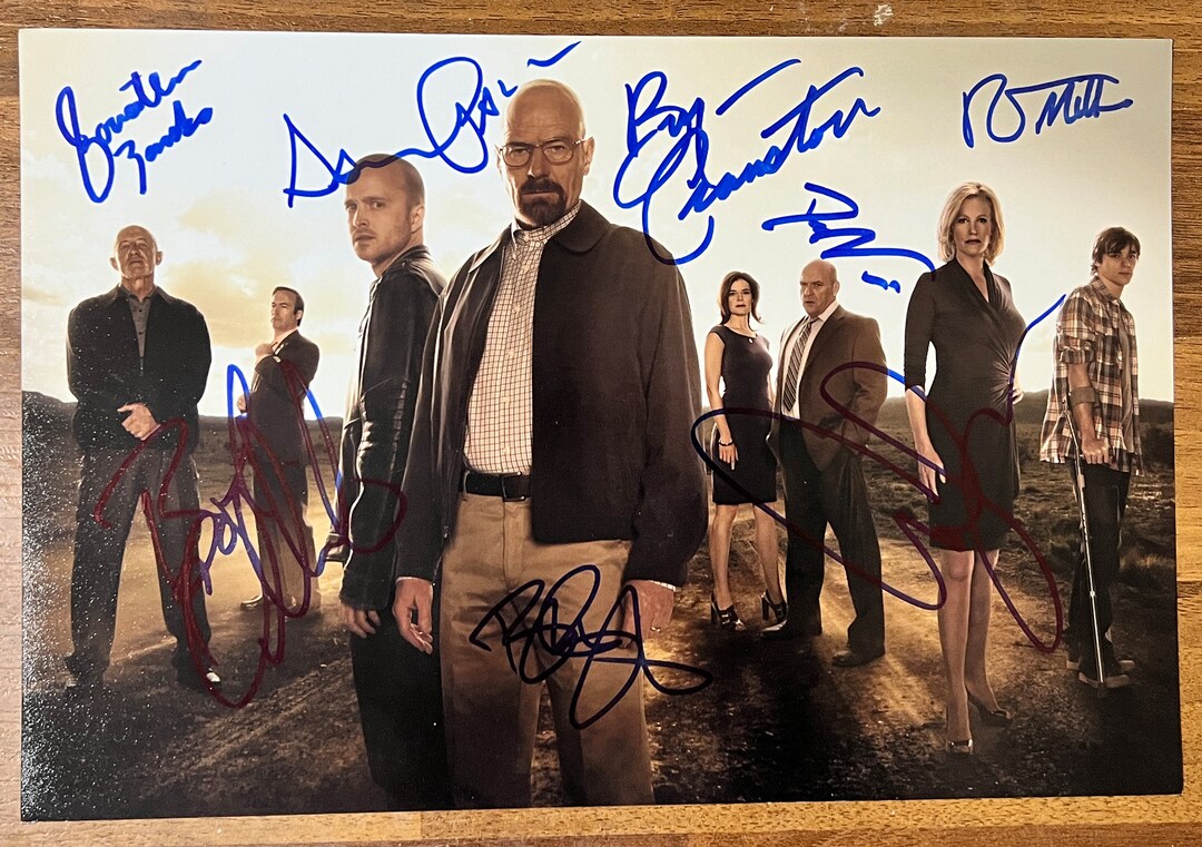 Breaking Bad Full Cast Signed Autographed 8x12 Photo COA - Etsy