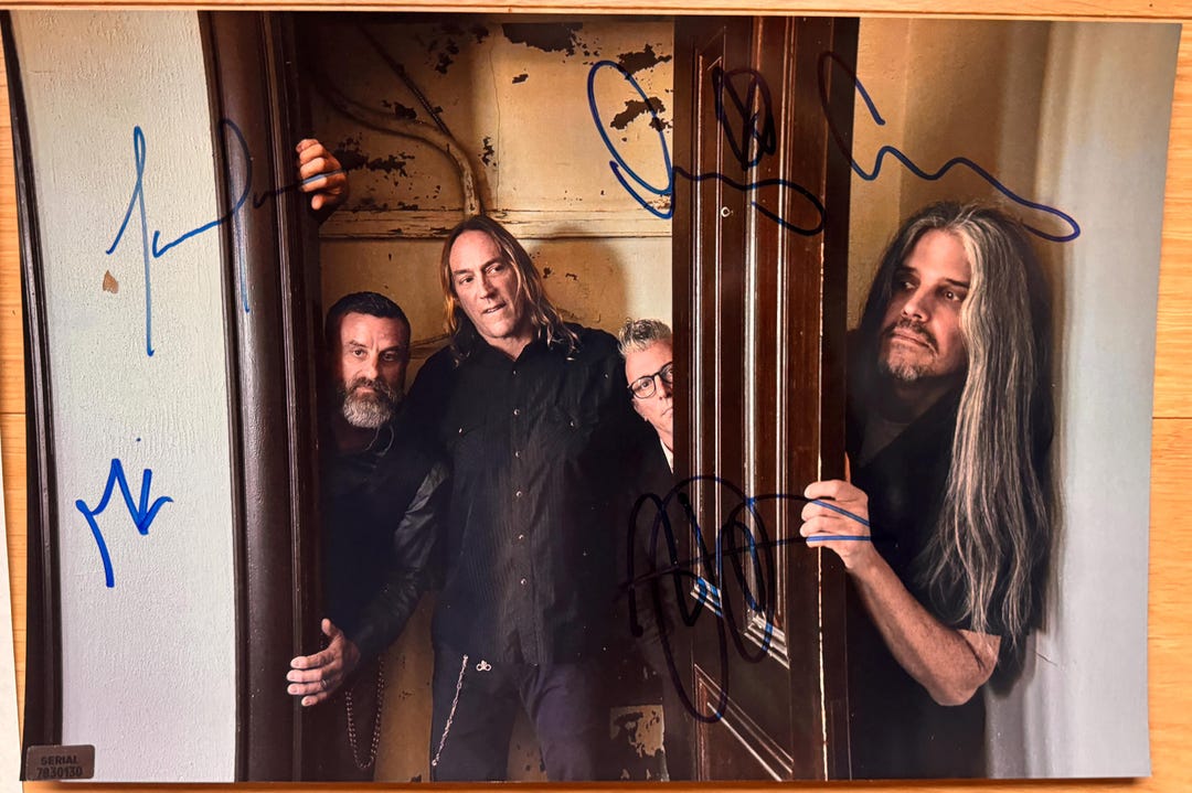 TOOL banda completa firmada y autografiada foto de 8 x 12 pulgadas ...