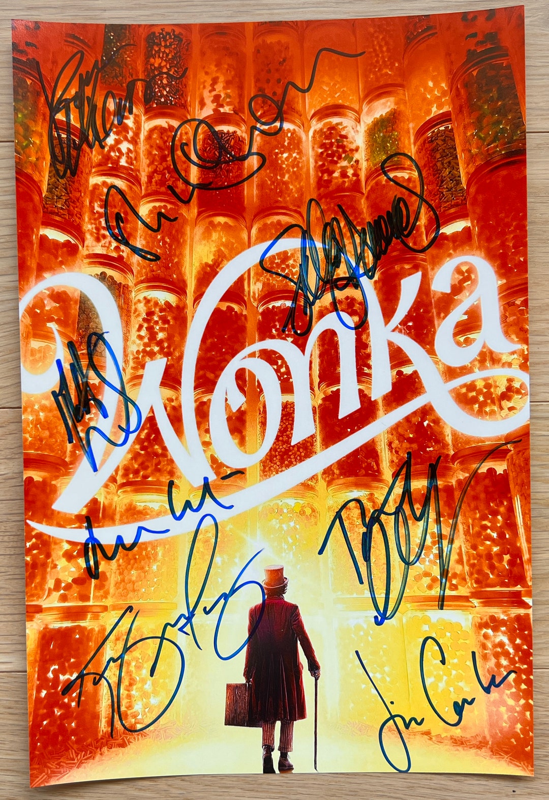 WONKA 2023 Full Cast Signed Autographed 8x12 Inch Photo + COA - Etsy