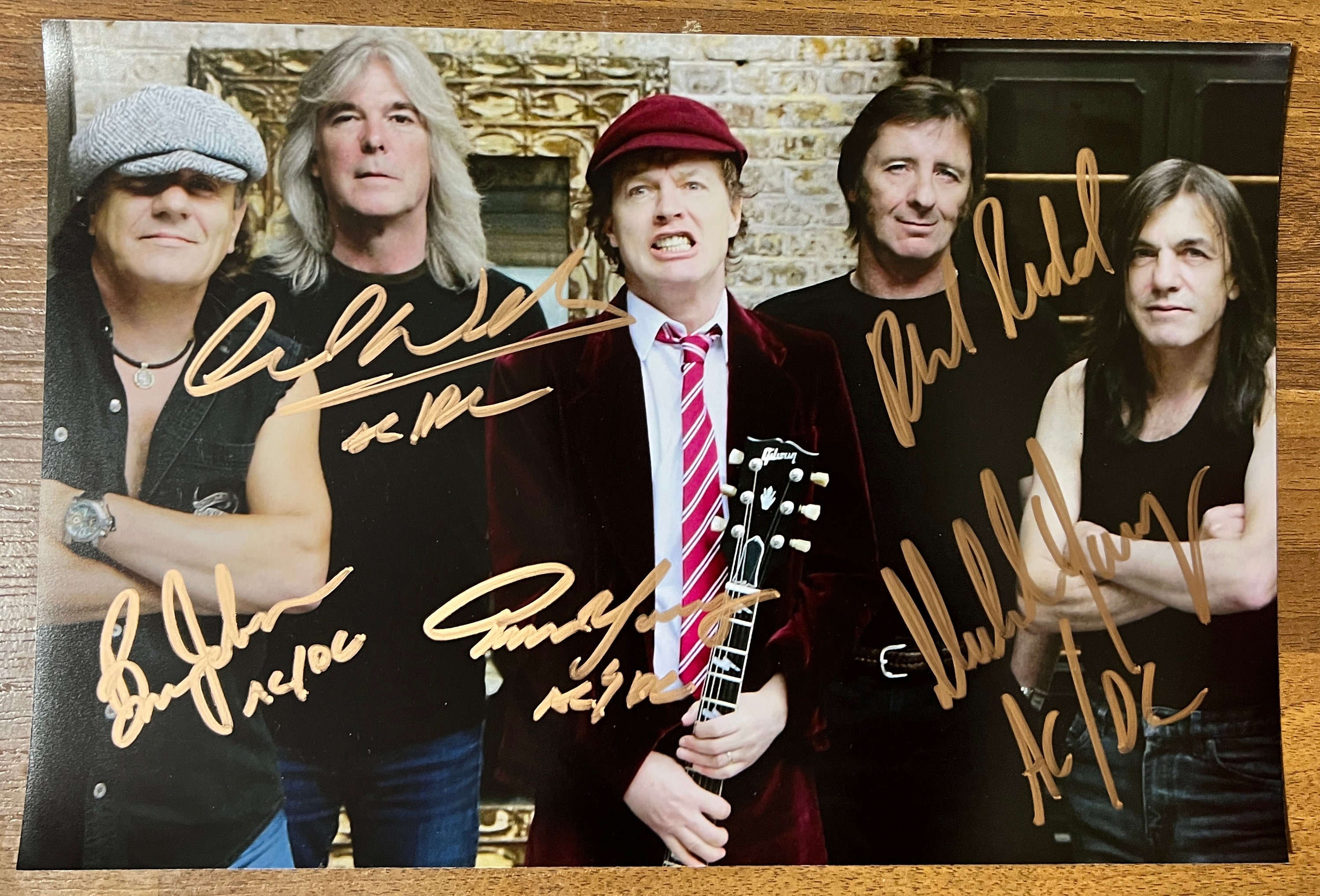 ACDC Full Band Signed Autographed 8x12 Inch Photo COA - Etsy