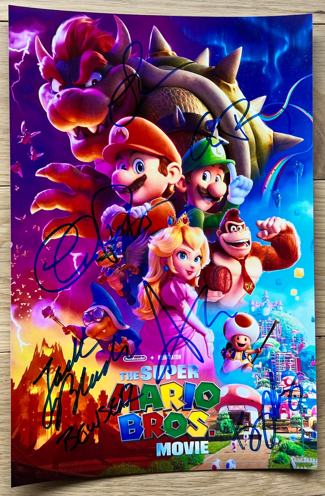 The Super Mario Bros. Movie Cast Signed Autographed 8x12 Inch Photo ...
