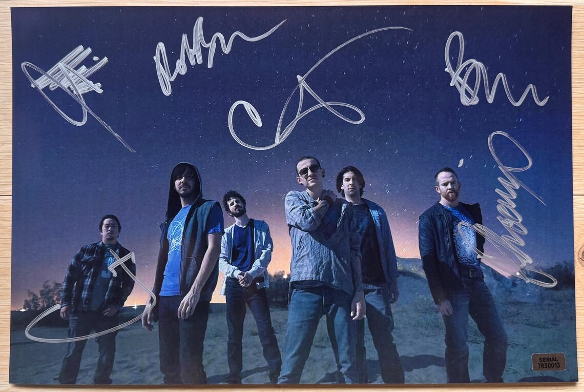 Linkin Park Full Band Signed Autographed 8x12 Inch Photo + COA - Etsy