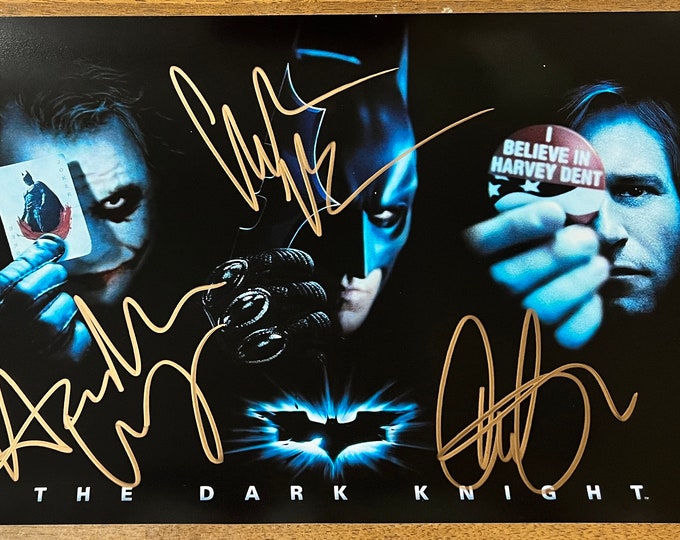The Dark Knight Cast Signed Autographed 8x12 Inch Photo COA - Etsy