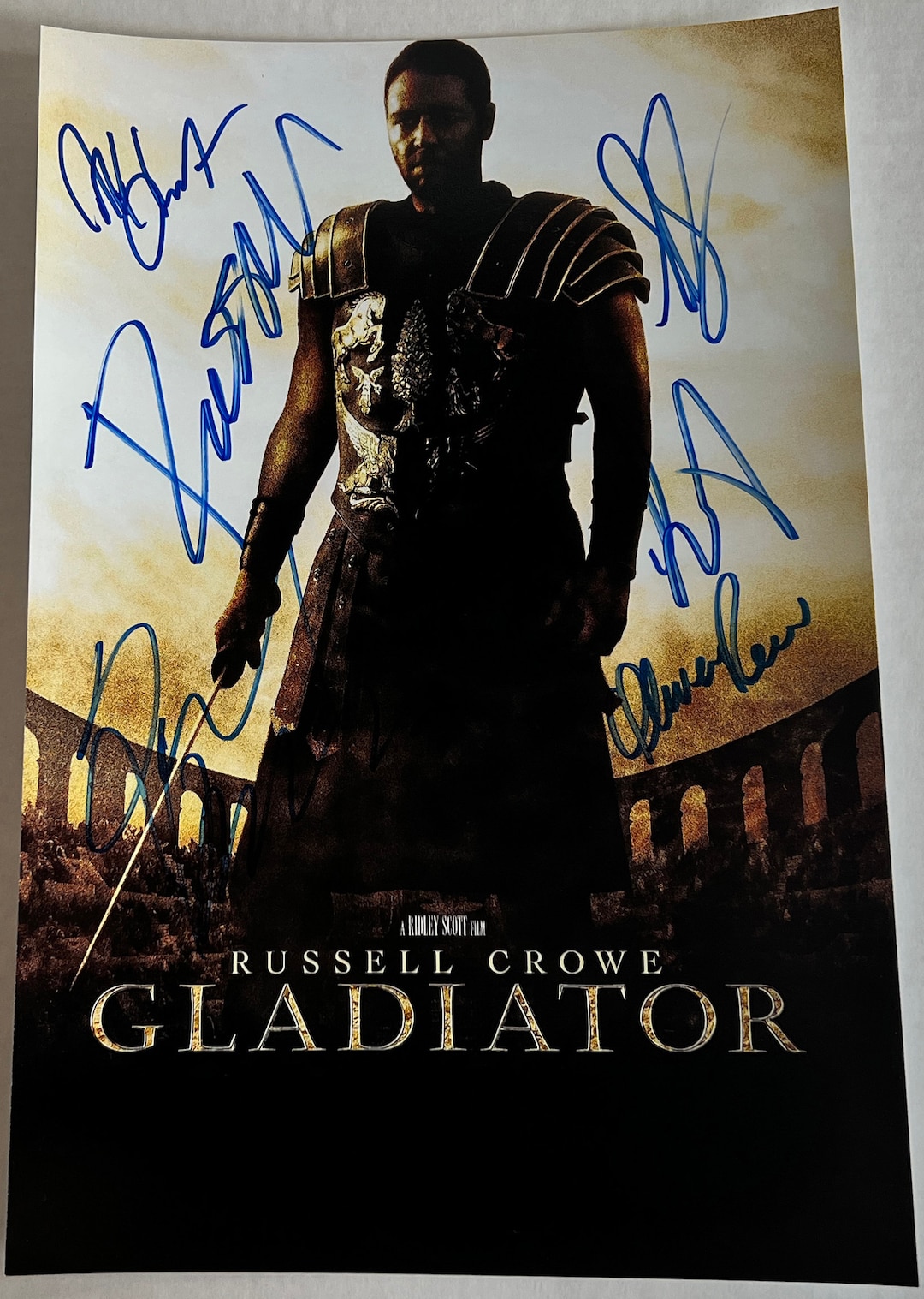 Gladiator Full Cast Signed Autographed 8x12 Inch Photo COA - Etsy
