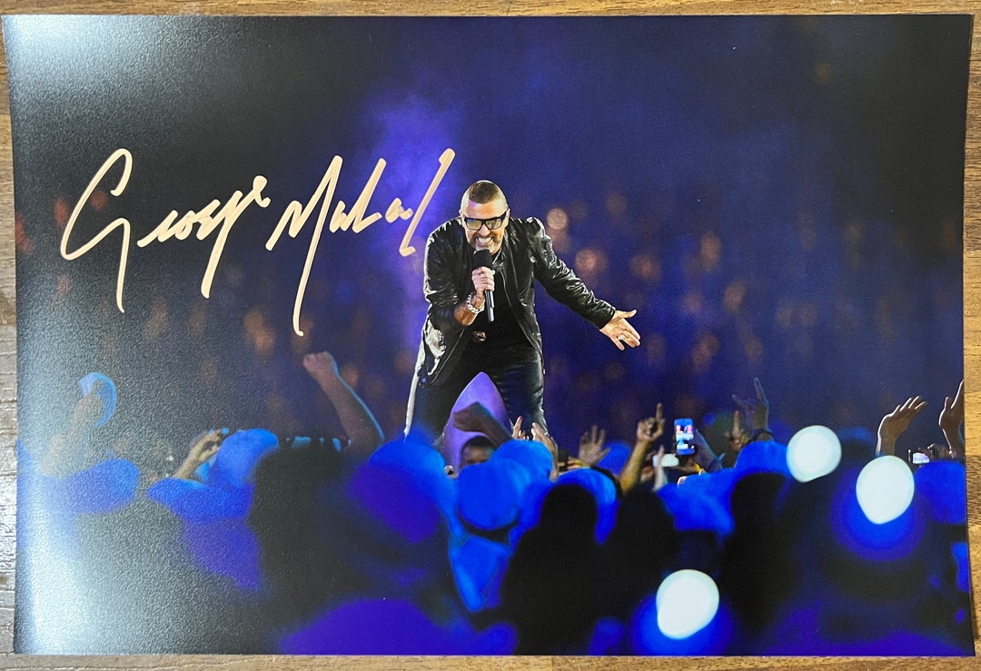 George Michael Signed Autographed 8x12 Inch Photo + COA - Etsy
