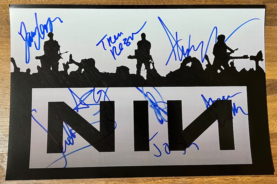 Nine Inch Nails Band Signed Autographed 8x12 Inch Photo + COA - Etsy