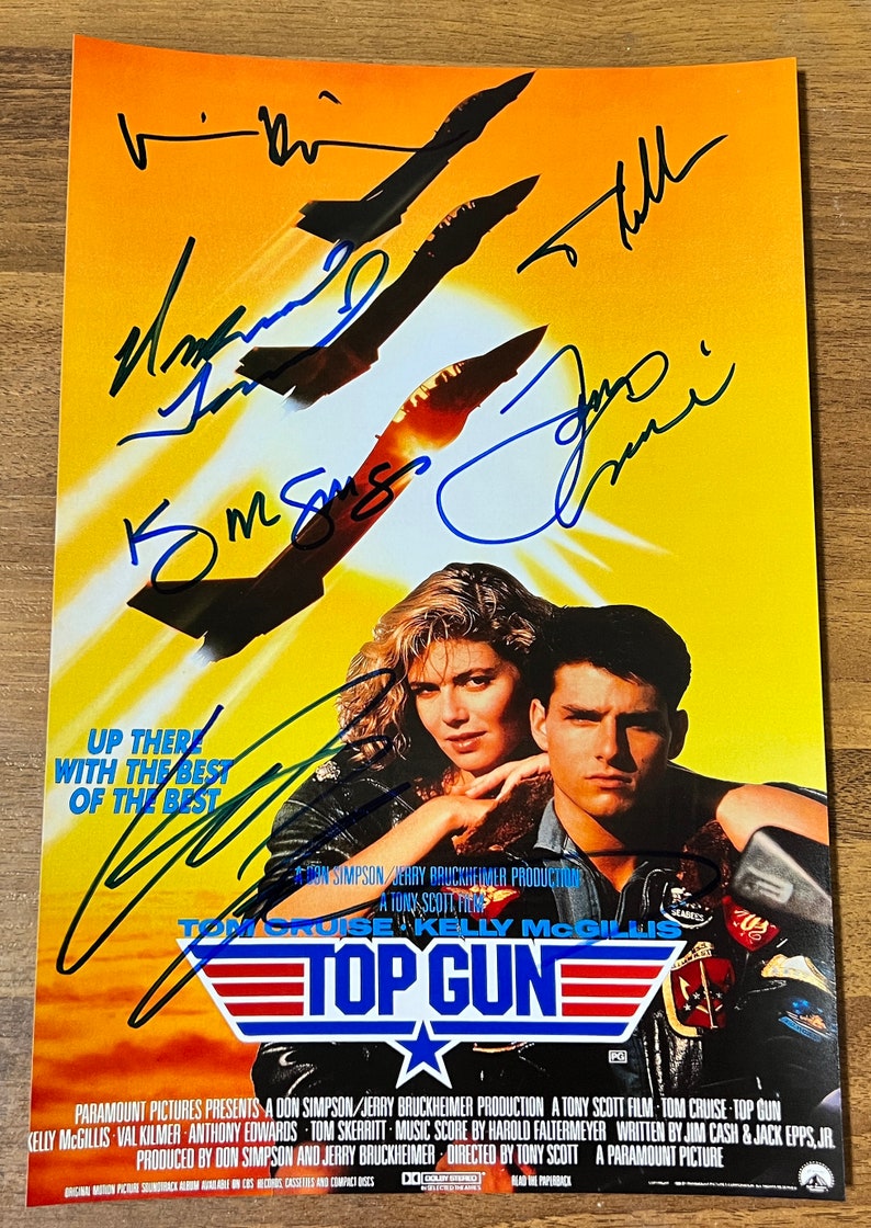Top Gun 1986 Cast Signed Autographed 8x12 Inch Photo COA - Etsy