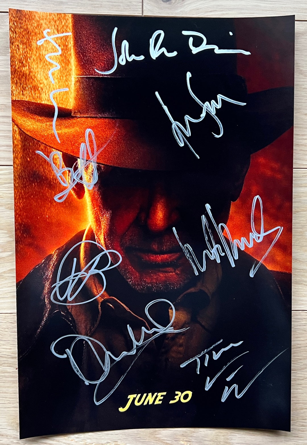 Indiana Jones and the Dial of Destiny Cast Signed Autographed 8x12 Inch ...