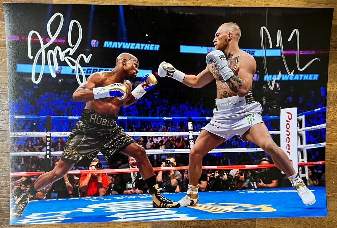 Floyd Mayweather Jr. Connor Mcgregor Dual Signed Autographed 8x12 Inch ...