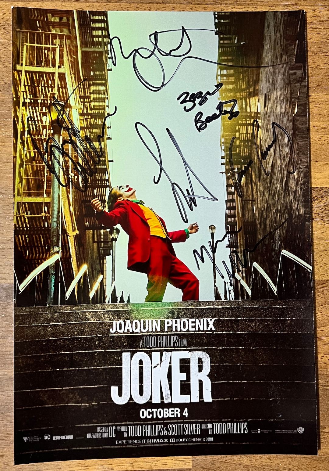 Joker Full Cast Signed Autographed 8x12 Inch Photo + COA - Etsy