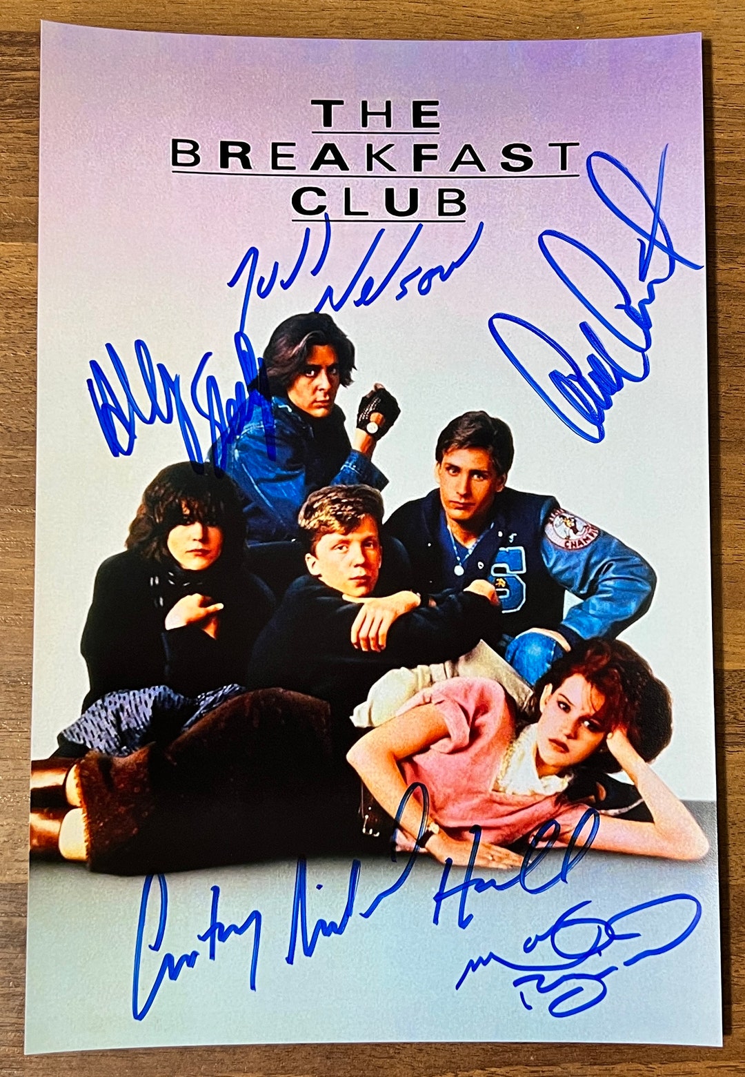 The Breakfast Club Full Cast Signed Autographed 8x12 Inch Photo + COA ...
