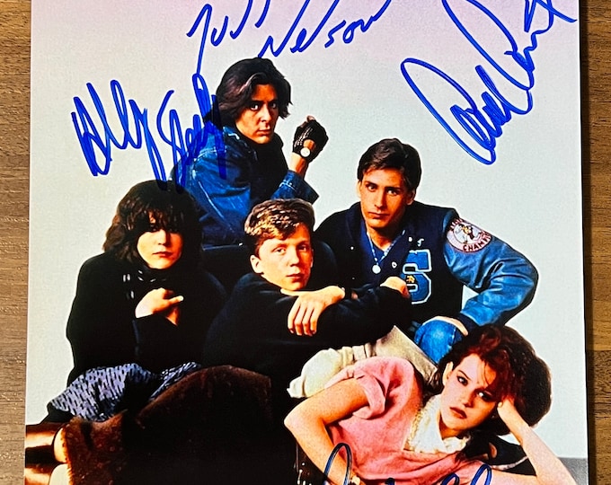 The Breakfast Club Full Cast Signed Autographed 8x12 Inch Photo + COA ...