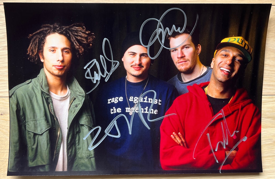 Rage Against the Machine Band Signed Autographed 8x12 Inch Photo + COA ...