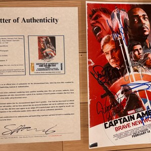 Captain America Brave New World Cast Signed Autographed 8x12 Inch Photo ...