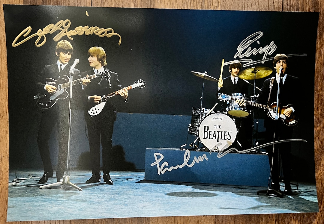 The Beatles Signed Autographed 8x12 Photo Photograph Autographs COA - Etsy