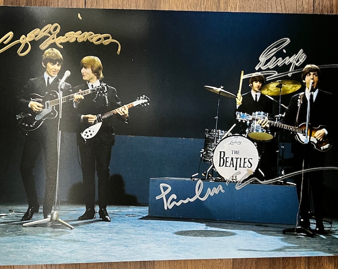 The Beatles Signed Autographed 8x12 Photo Photograph Autographs COA - Etsy