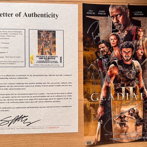 Gladiator 2 Full Cast Signed Autographed 8x12 Inch Photo + COA - Etsy