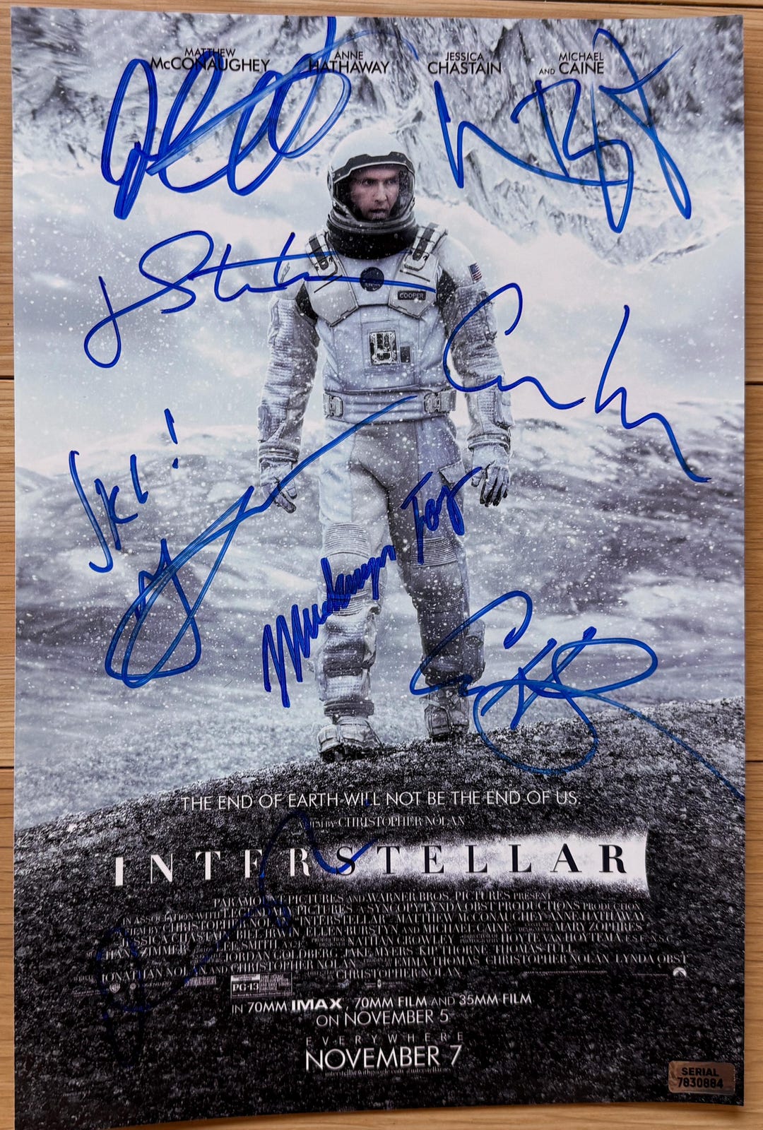 Interstellar Full Cast Signed Autographed 8x12 Inch Photo + COA - Etsy