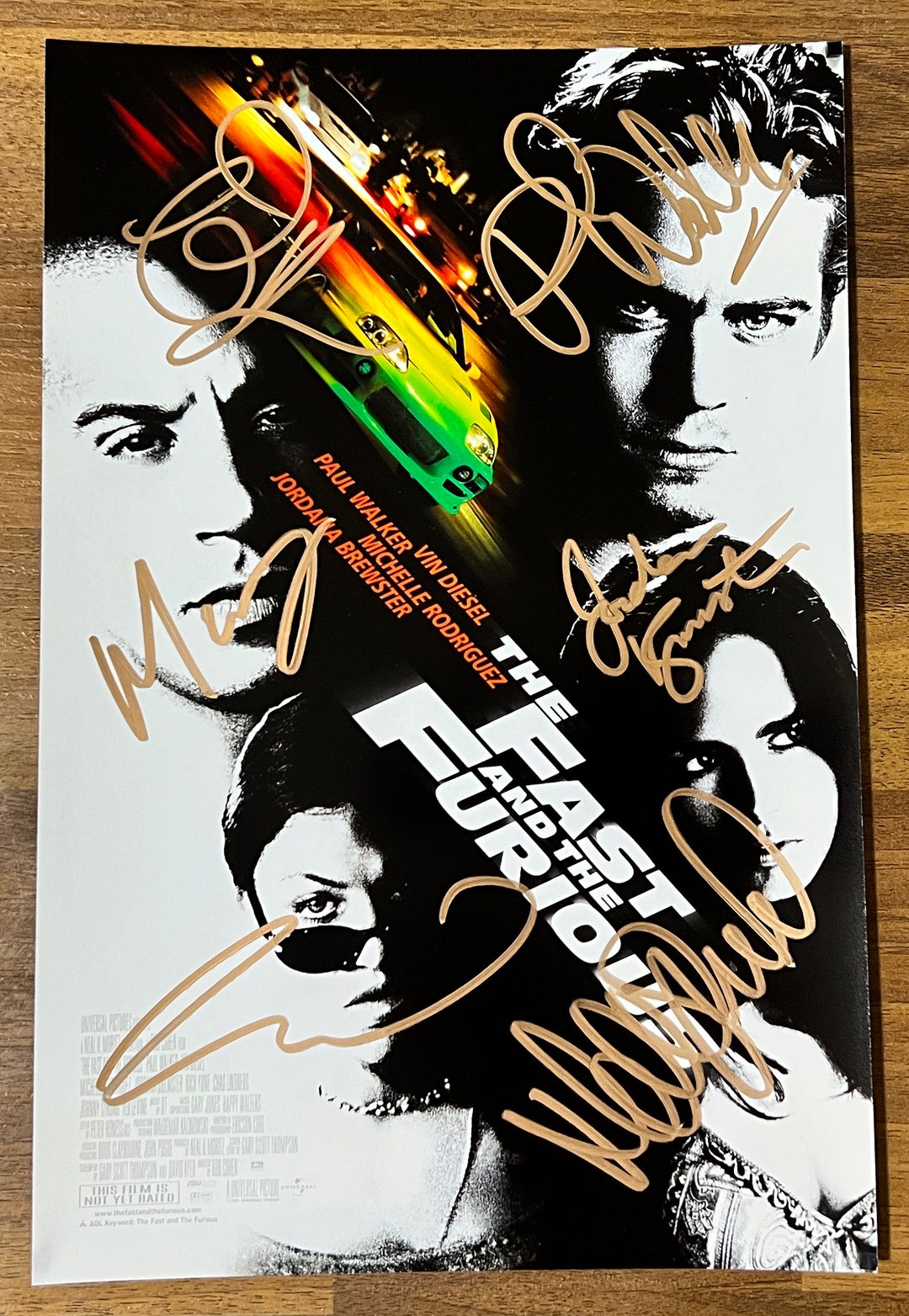 The Fast and the Furious Cast Signed Autographed 8x12 Inch Photo + COA ...
