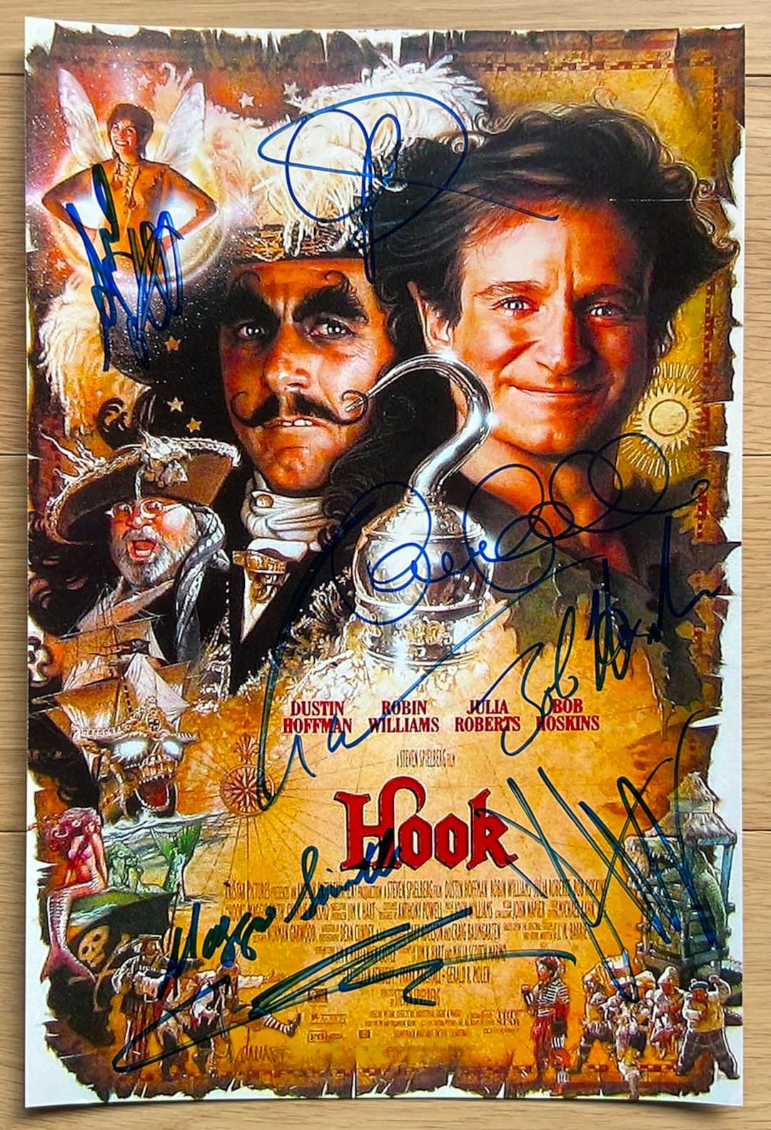 Hook Cast Signed Autographed 8x12 Inch Photo + COA Peter Pan - Etsy