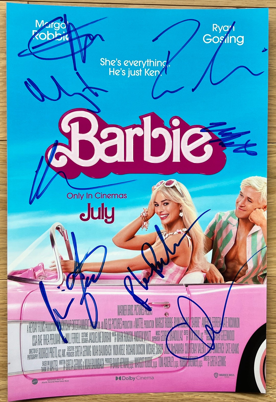 Barbie Cast Signed Autographed 8x12 Inch Photo + COA - Etsy