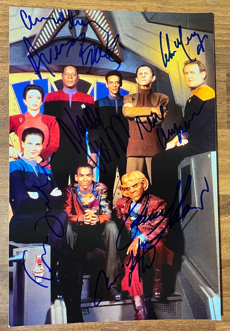 Star Trek Deep Space Nine Cast Signed Autographed 8x12 Inch - Etsy