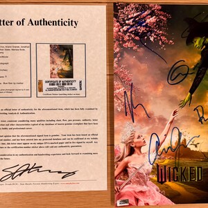 Wicked Cast Signed Autographed 8x12 Inch Photo + COA - Etsy