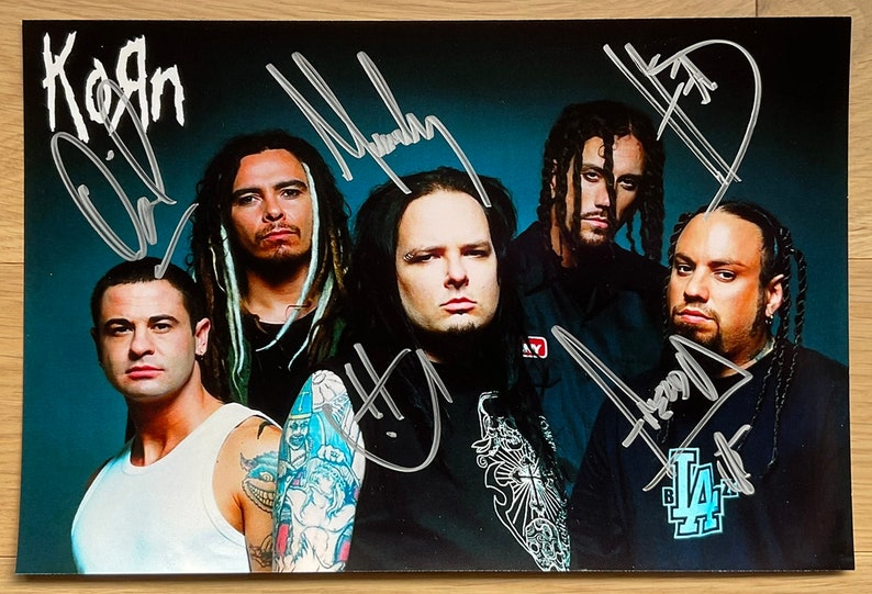Korn Full Original Band Signed Autographed 8x12 Inch Photo + COA - Etsy