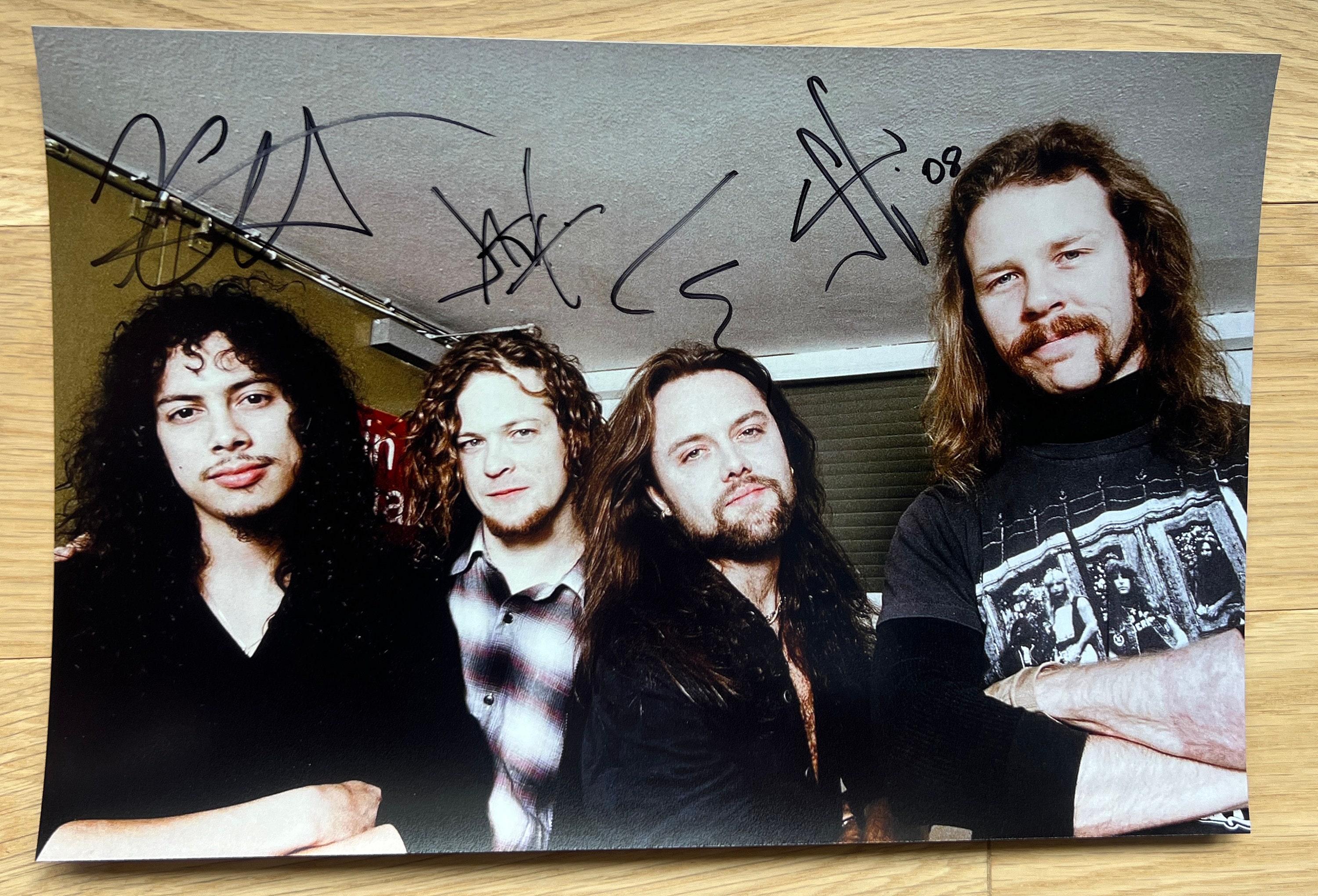 Metallica Full Band Signed Autographed 8x12 Inch Photo + COA - Etsy