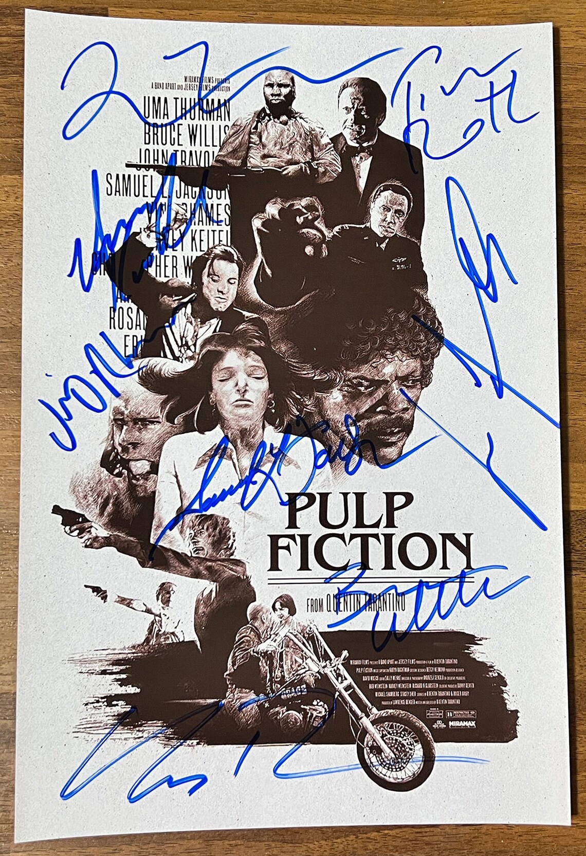 Pulp Fiction Full Cast Signed Autographed 8x12 Inch Photo + COA - Etsy