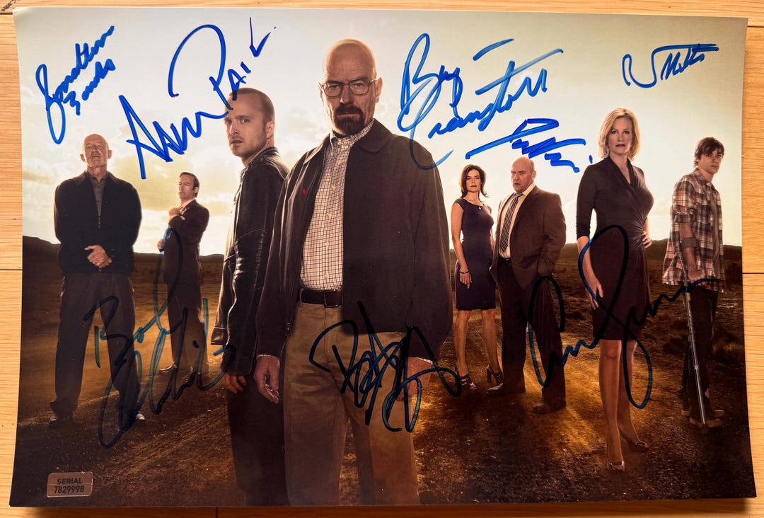 Breaking Bad Full Cast Signed Autographed 8x12 Photo + COA - Etsy