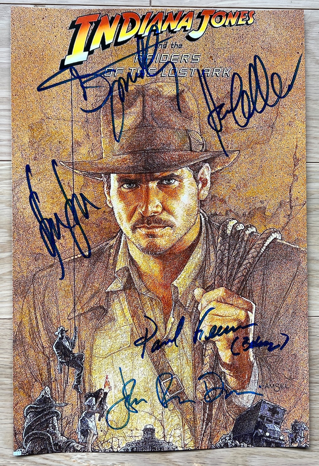 Indiana Jones Raiders of the Lost Ark Cast Signed Autographed Photo ...