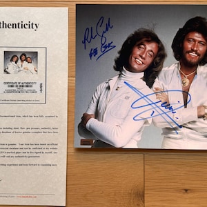 The Bee Gees Full Band Signed Autographed 8x12 Photo + COA - Etsy
