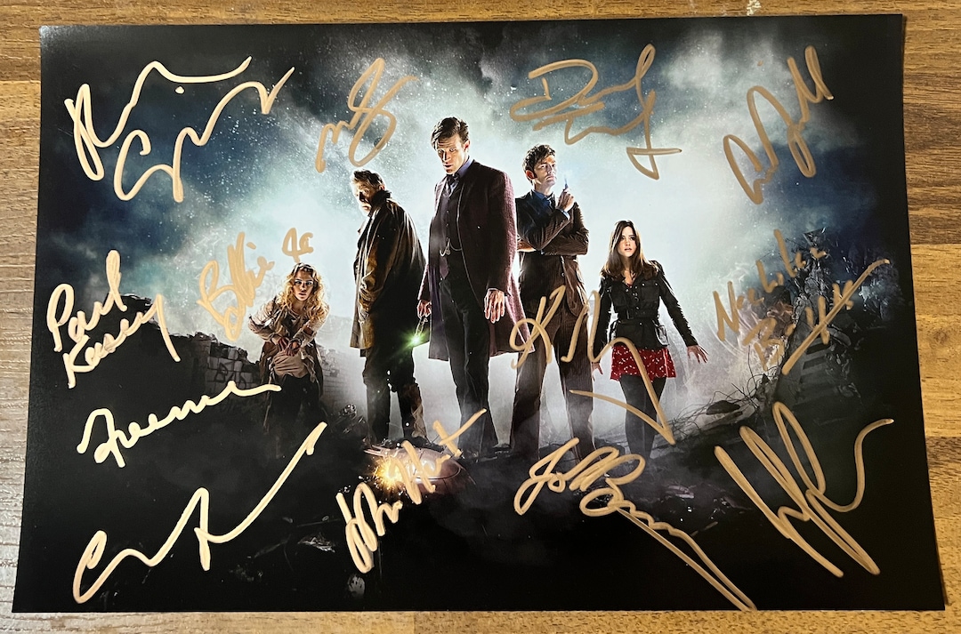 Doctor Who Cast Signed Autographed 8x12 Inch Photo + COA - Etsy
