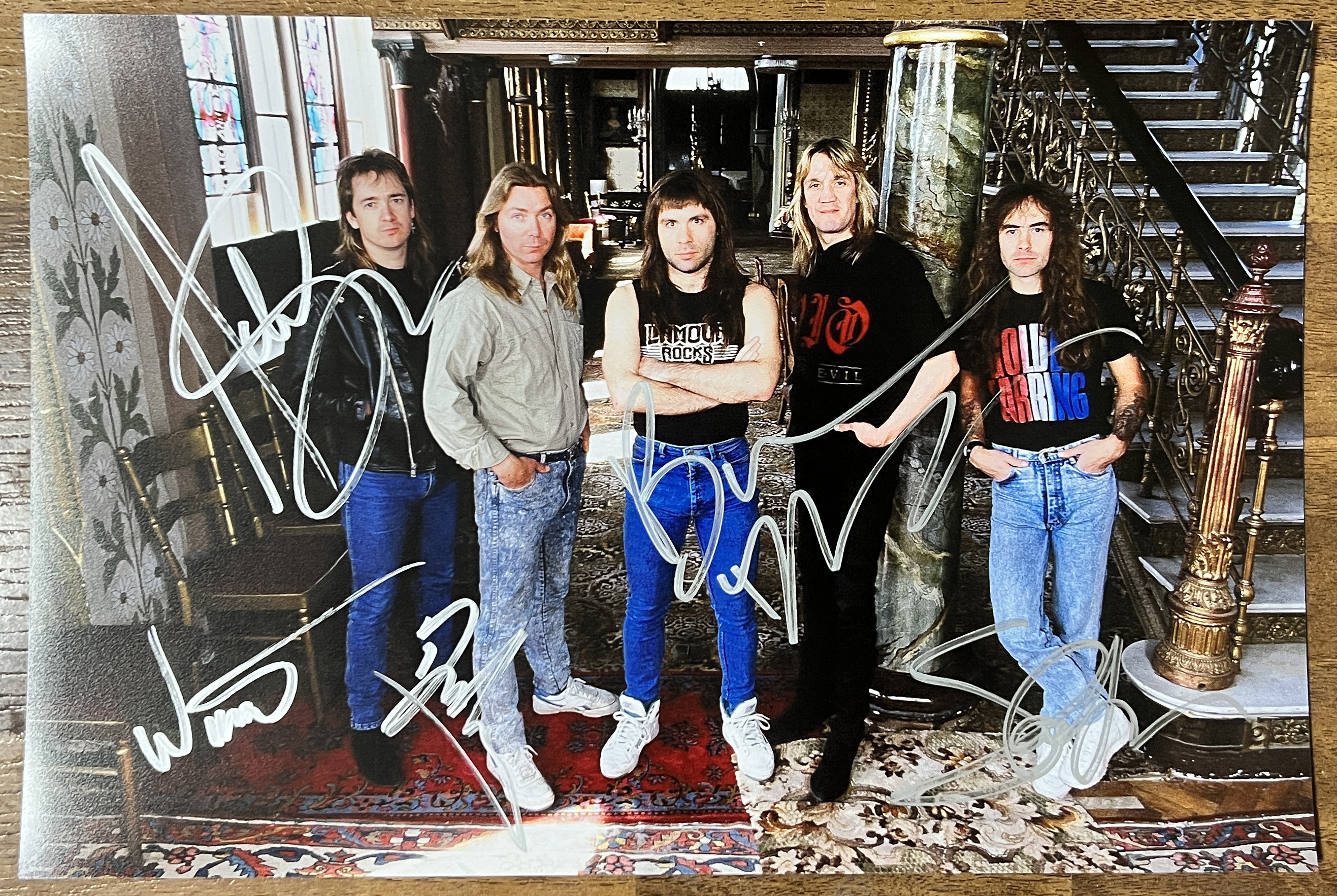 Iron Maiden Full Band Signed Autographed 8x12 Inch Photo + COA - Etsy
