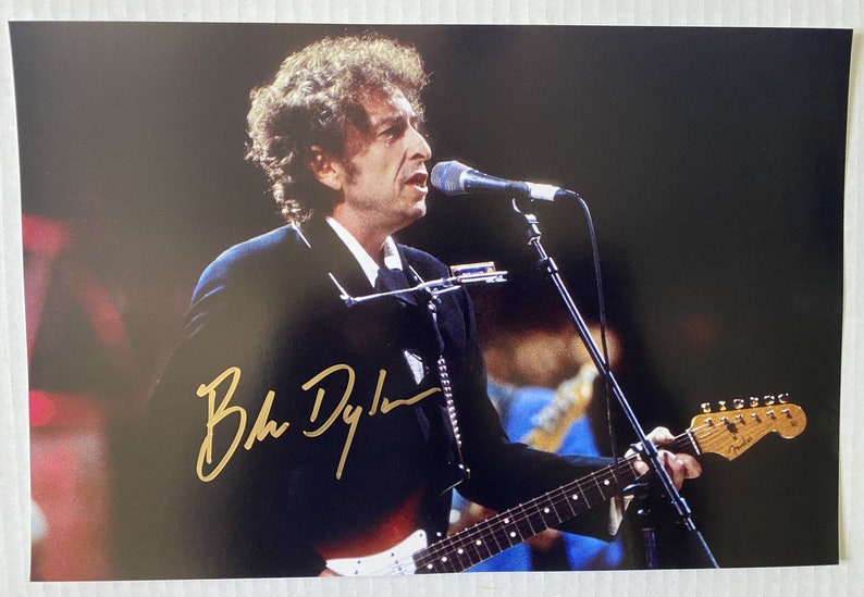 Bob Dylan Signed Autographed 8x12 Inch Photo + COA - Etsy