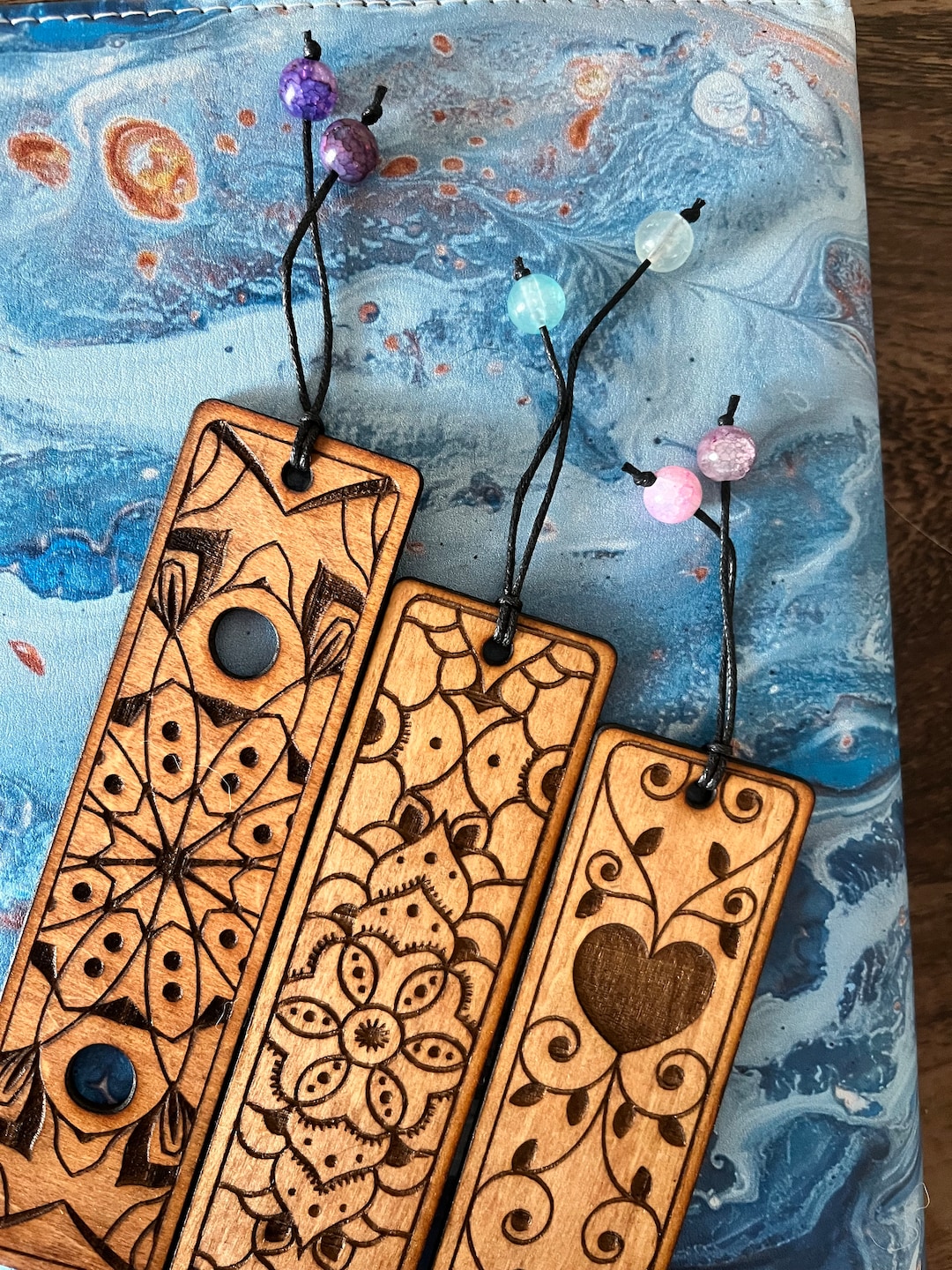 Wooden Personalized Bookmarks Hand Crafted Unique Reading Item Book ...