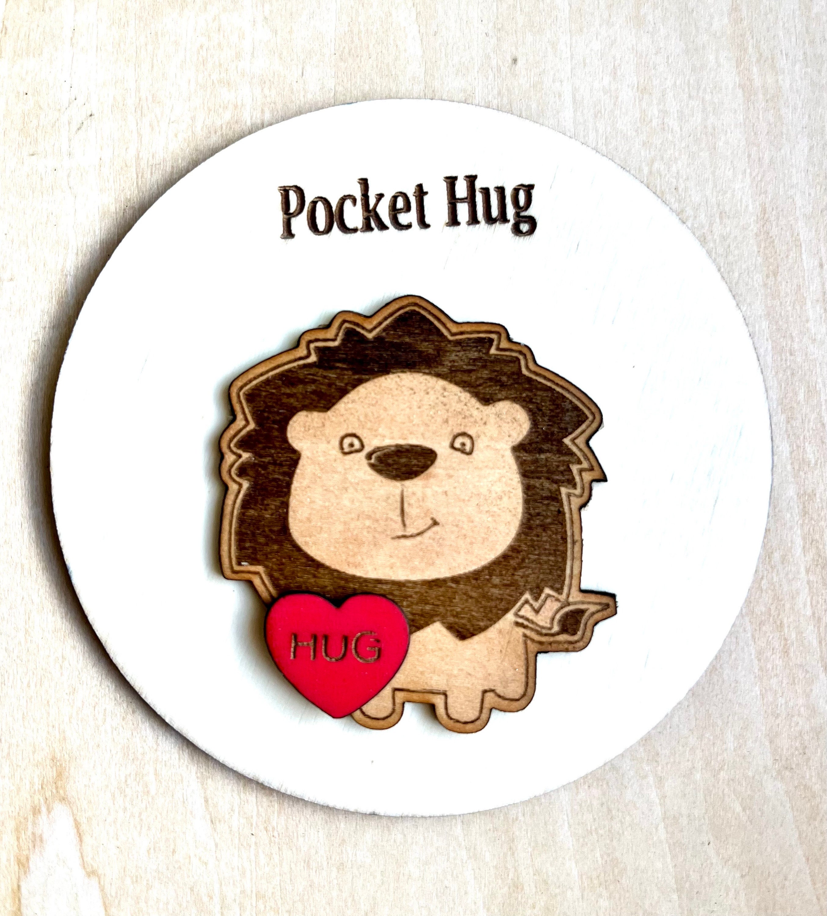 Bunny Cards 4 Pack Pocket Hug Heart Token With Greeting Card - Pocket ...