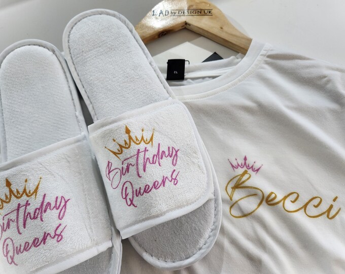 Personalised Drink Spa Slippers Prosecco Gin Mojito Whiskey Cocktail ...