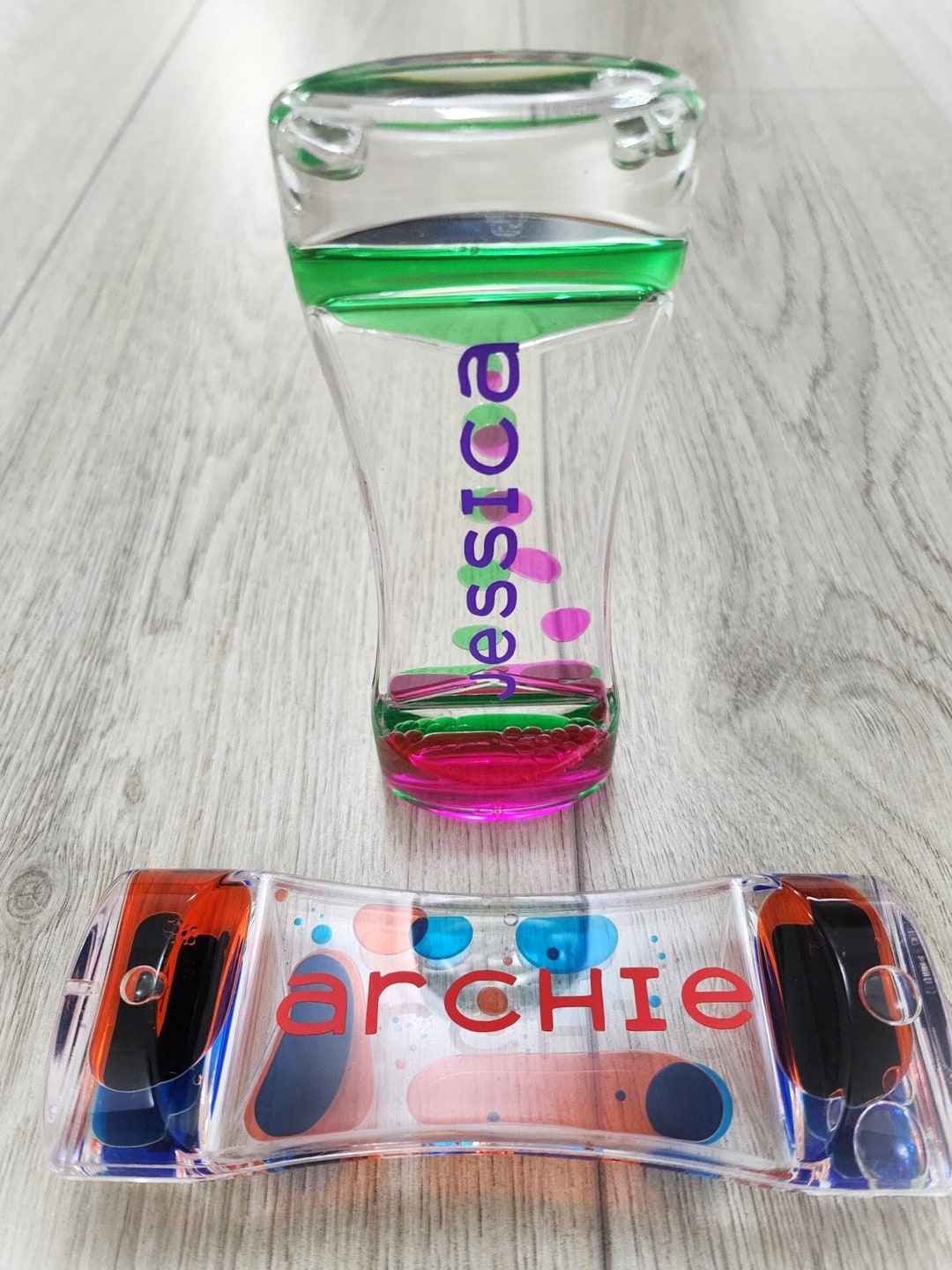 Personalised Sensory Bubble Timer Toy - Sensory - Birthday - Visual ...