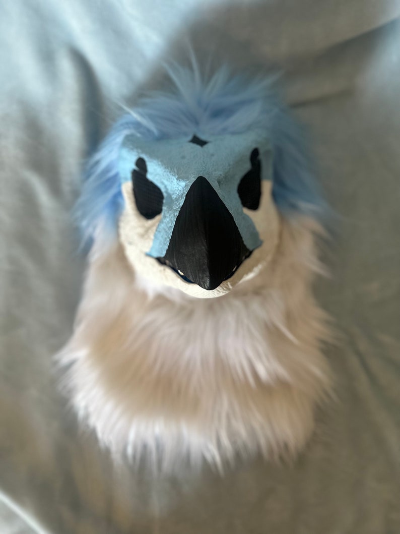 Baby Blue Furry Mask - Etsy