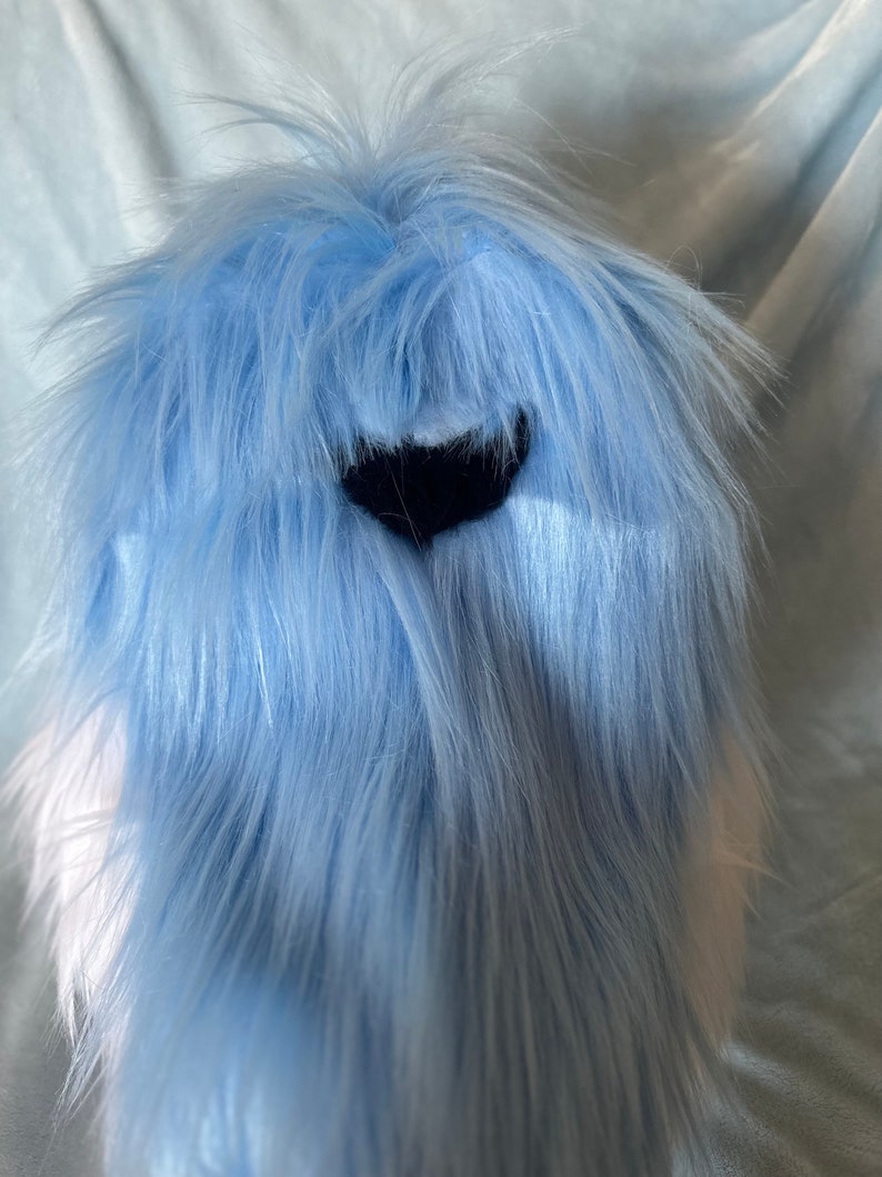 Baby Blue Furry Mask - Etsy