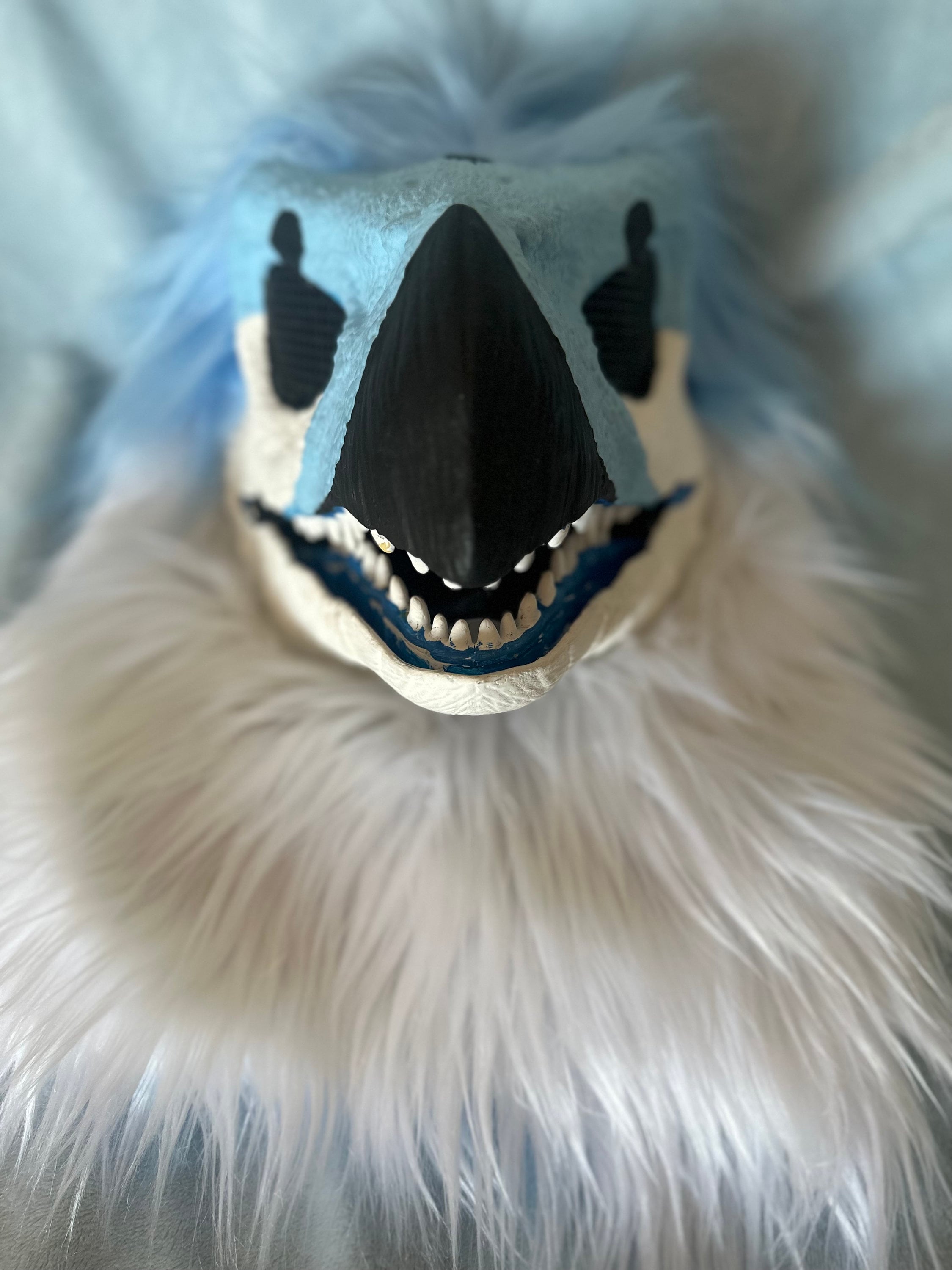 Baby Blue Furry Mask - Etsy