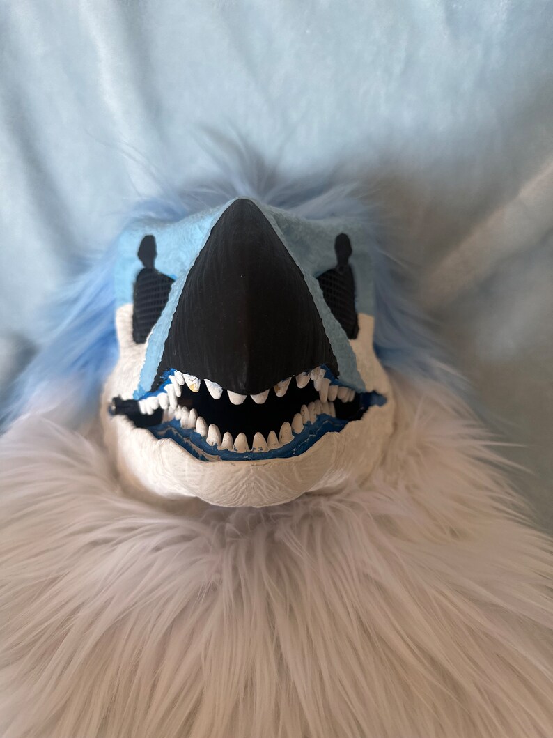 Baby Blue Furry Mask - Etsy
