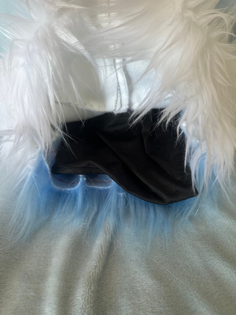 Baby Blue Furry Mask - Etsy