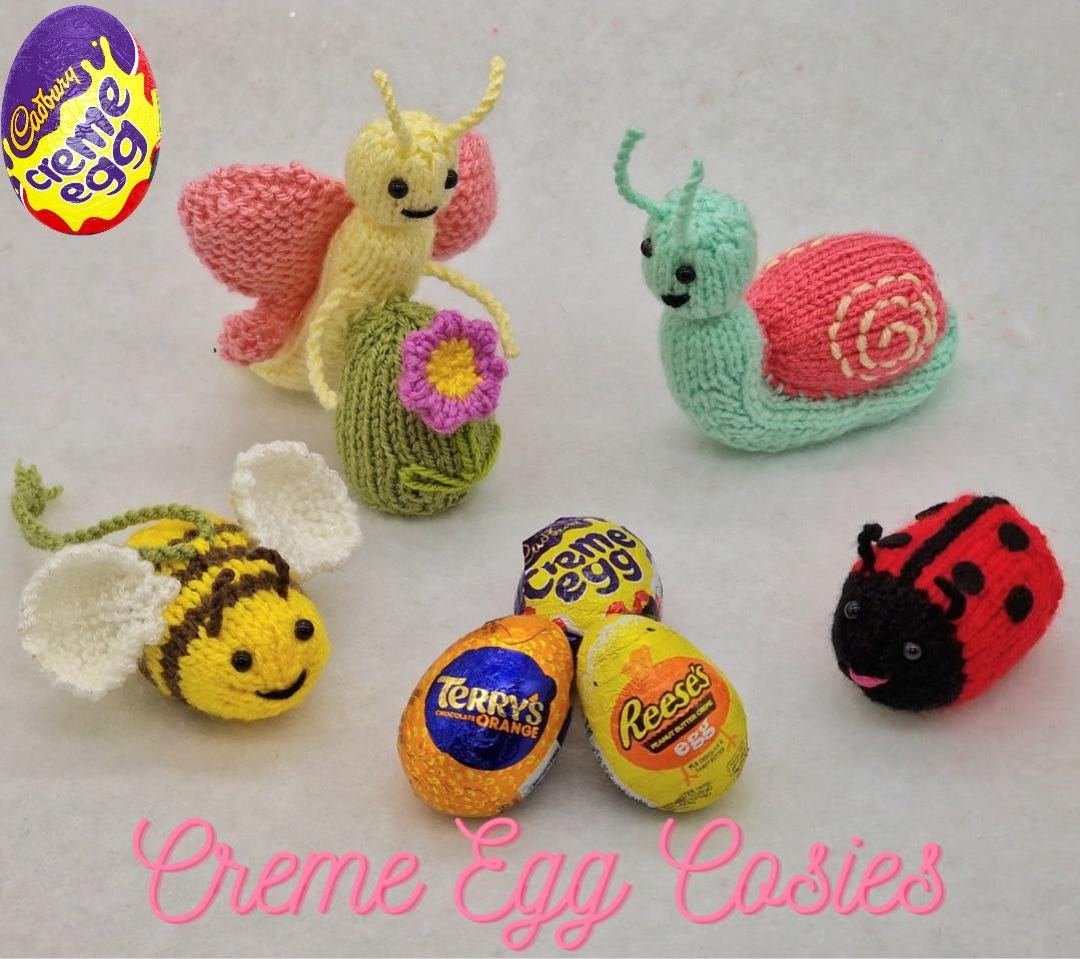 PDF Garden Critters Creme Egg Cover Knitting Pattern DK Gift Charity ...