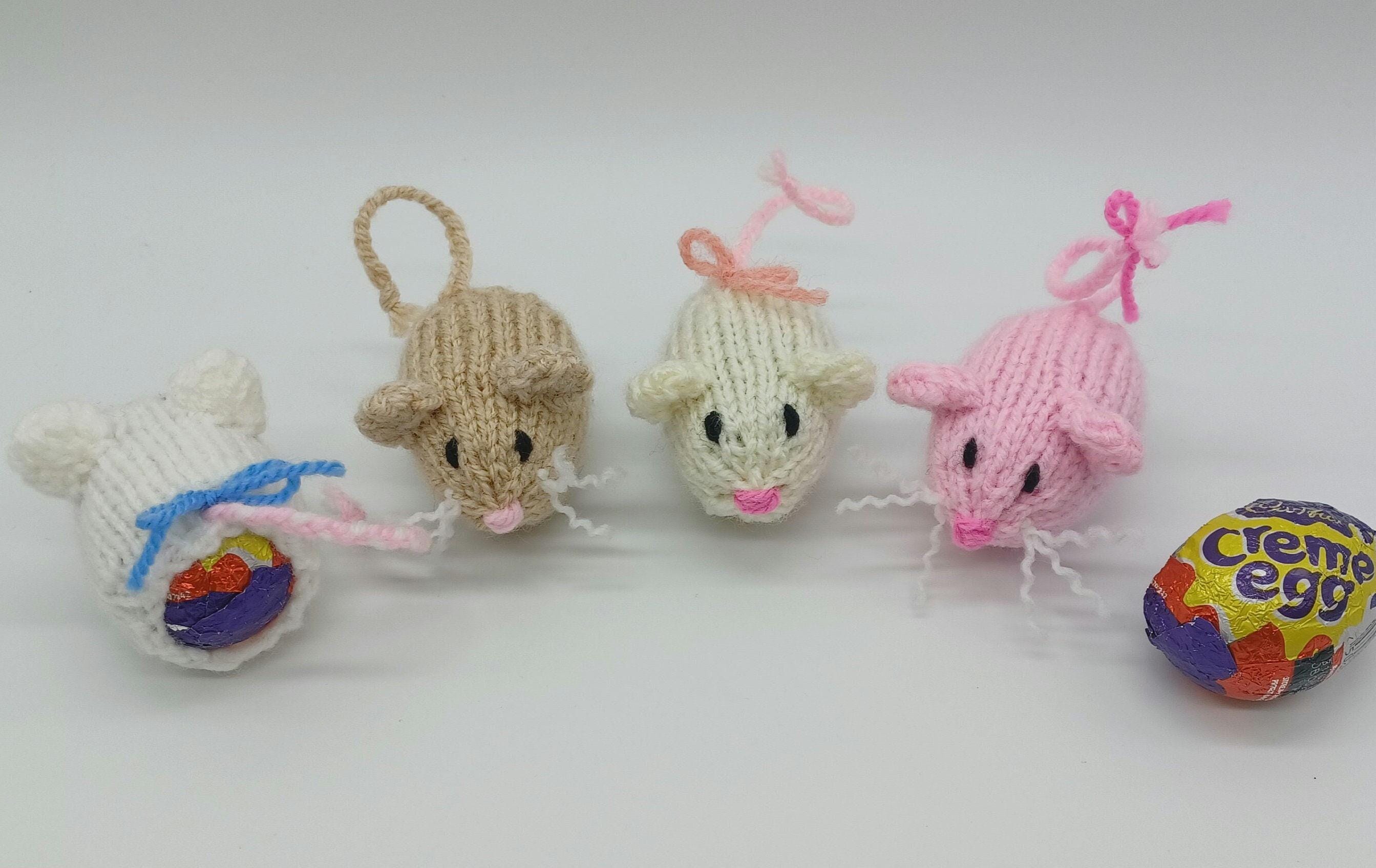 PDF Little Mouse Family Creme Egg Cover Knitting Pattern DK Gift ...